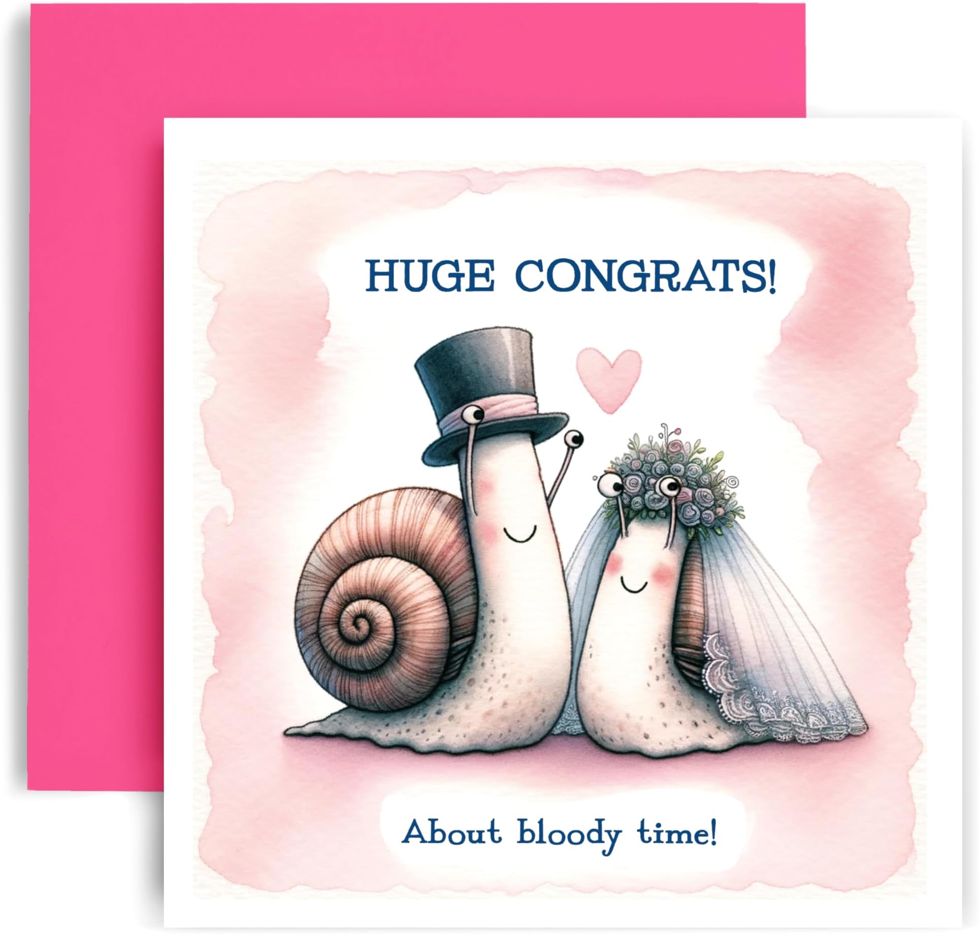 Huxters Wedding Day Card for Couple - Mr and Mrs Greeting Card - Huge ...