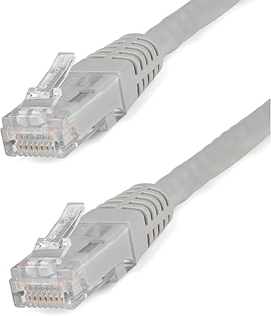Amazon.com: StarTech.com 50ft CAT6 Ethernet Cable - Gray CAT 6 Gigabit ...