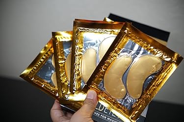 Amazon.com : Elite Essentials 24k Gold Eye Mask - Under Eye Patches for ...