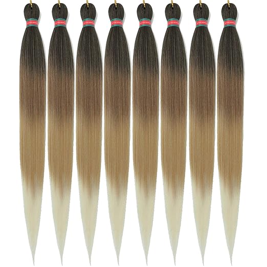 Amazon.com : Ombre Pre stretched Braiding Hair, 36 Inch 4 tones ...