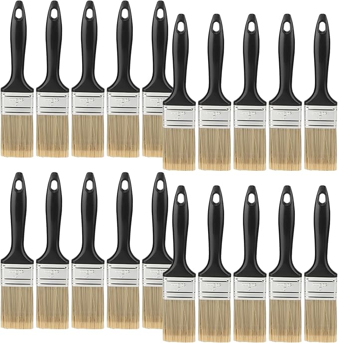 Amazon.com: SOUJAP 20 PCS 2 Inch Paint Brushes Bulk, Plastic Handle ...