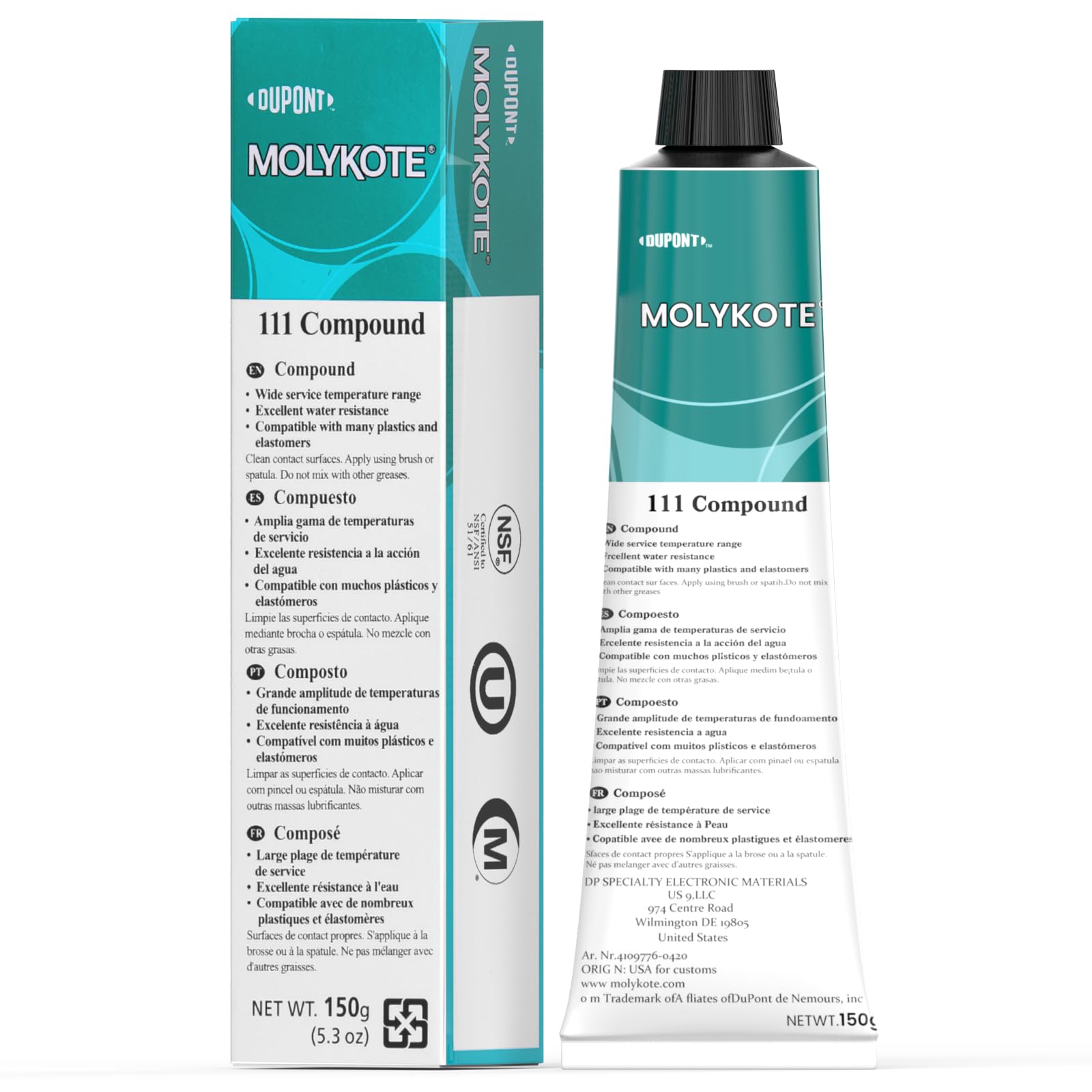 Snapklik.com : Molykote 111 Compound Valve Lubricant And Sealant 150g 5.3oz