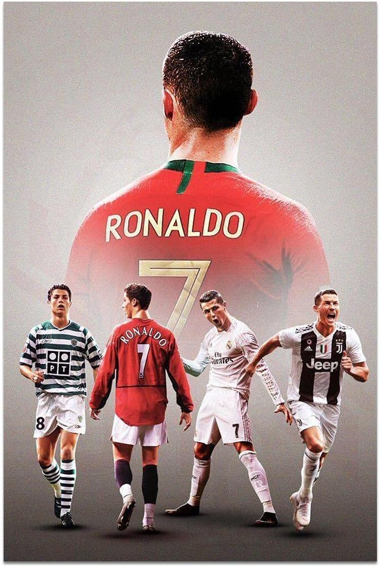 Amazon.com: Inspirational Football Poster, Motivational Soccer Star ...
