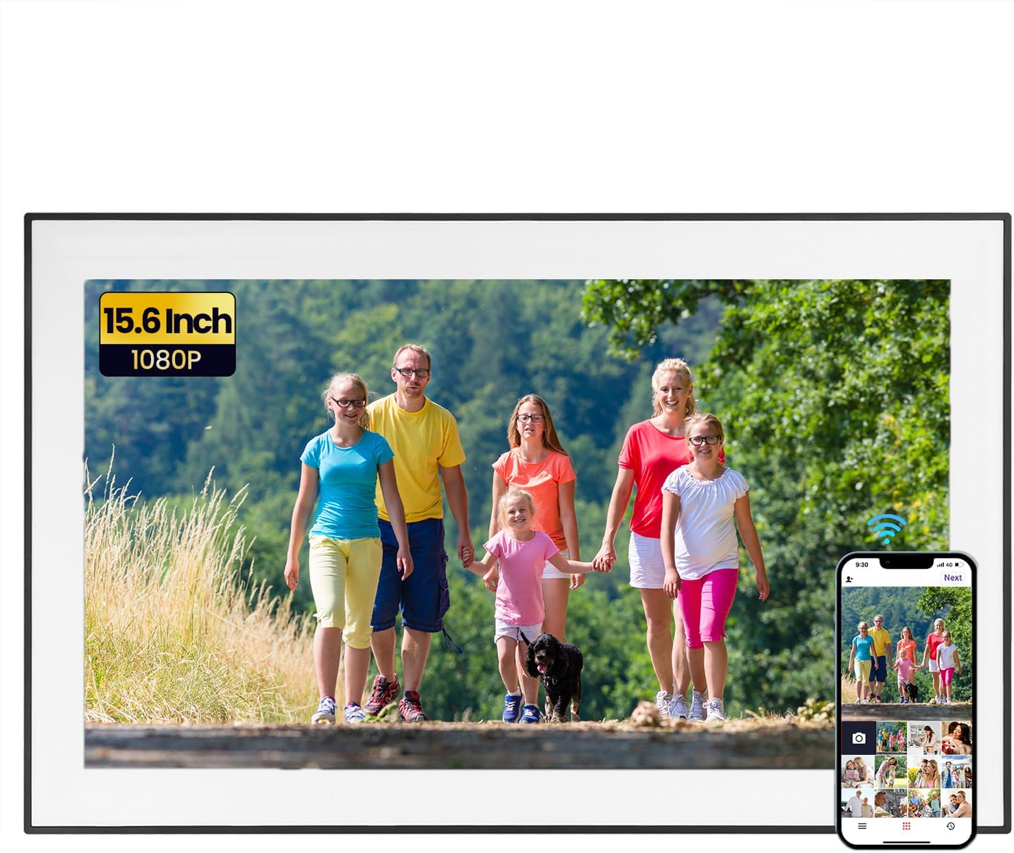 Amazon.com : Bgift 15.6 Inch Large Digital Picture Frame, 1920 * 1080 ...