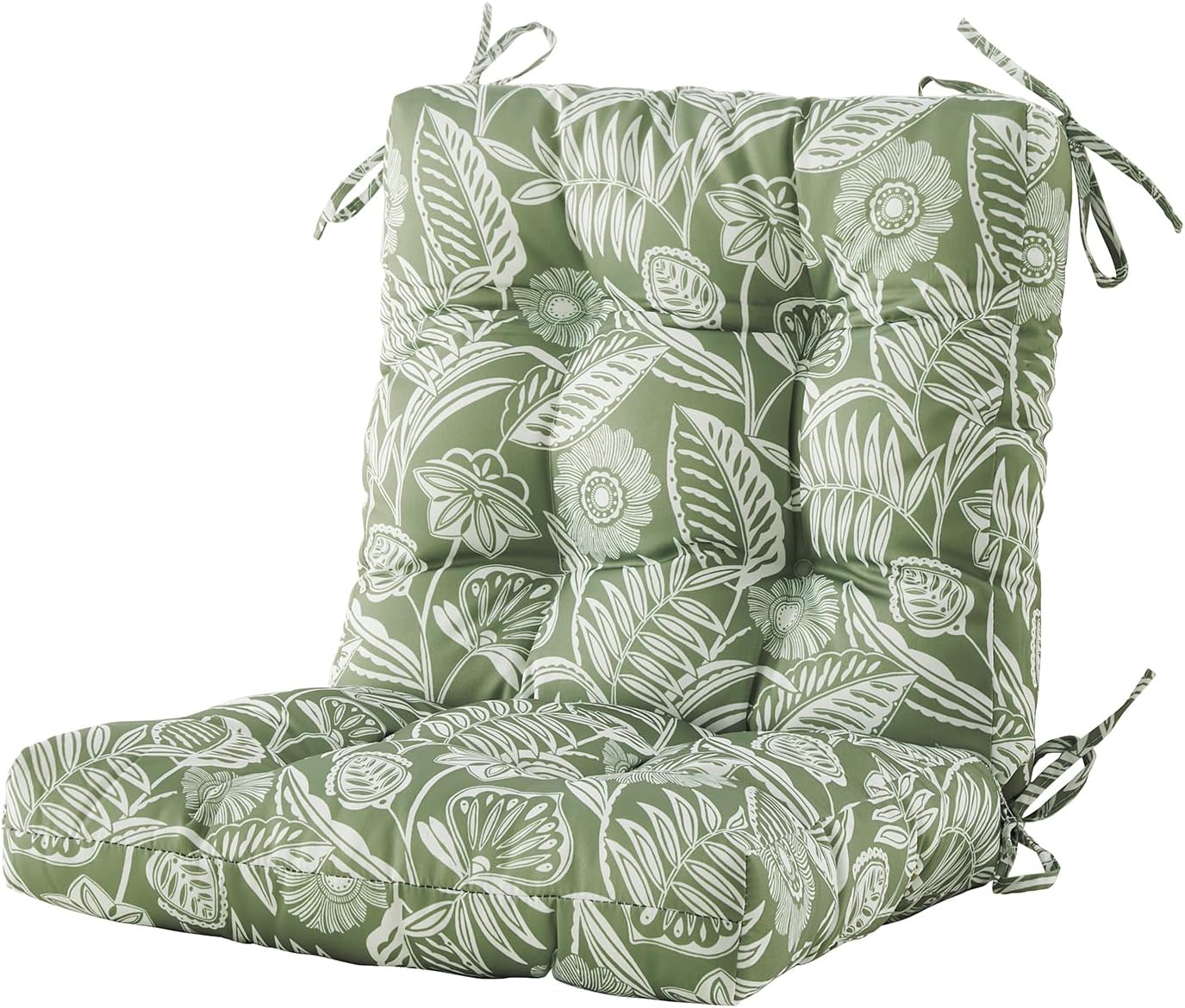 Amazon.com: BLISSWALK Outdoor Chair Cushions,40"x20"x4",Low BackTufted ...