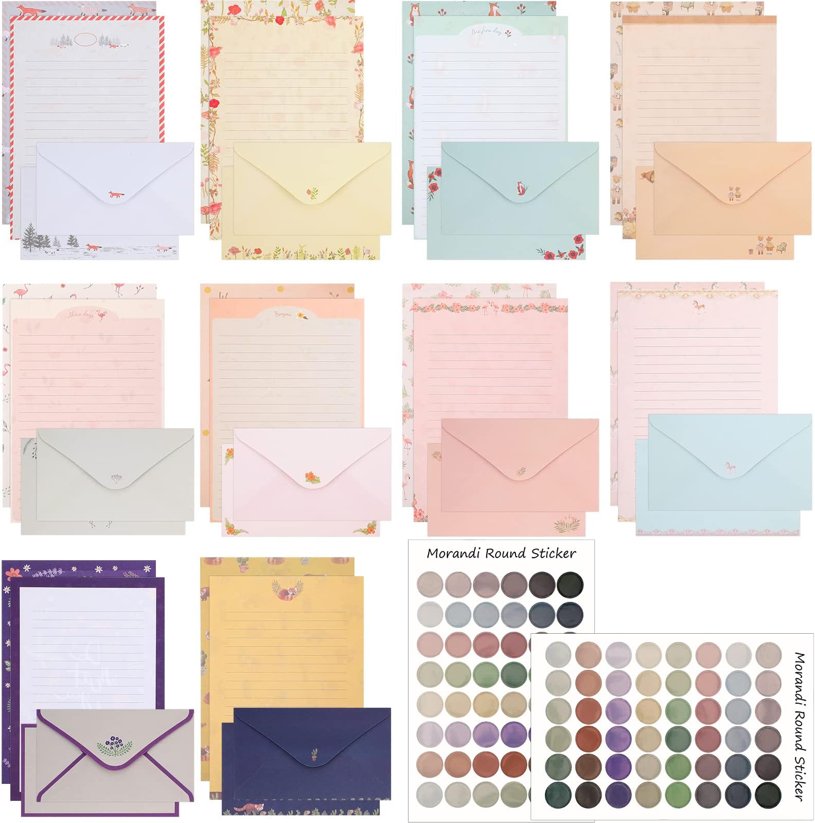 Amazon.com: IMagicoo 48 Cute Lovely Writing Stationery Paper Letter Set ...