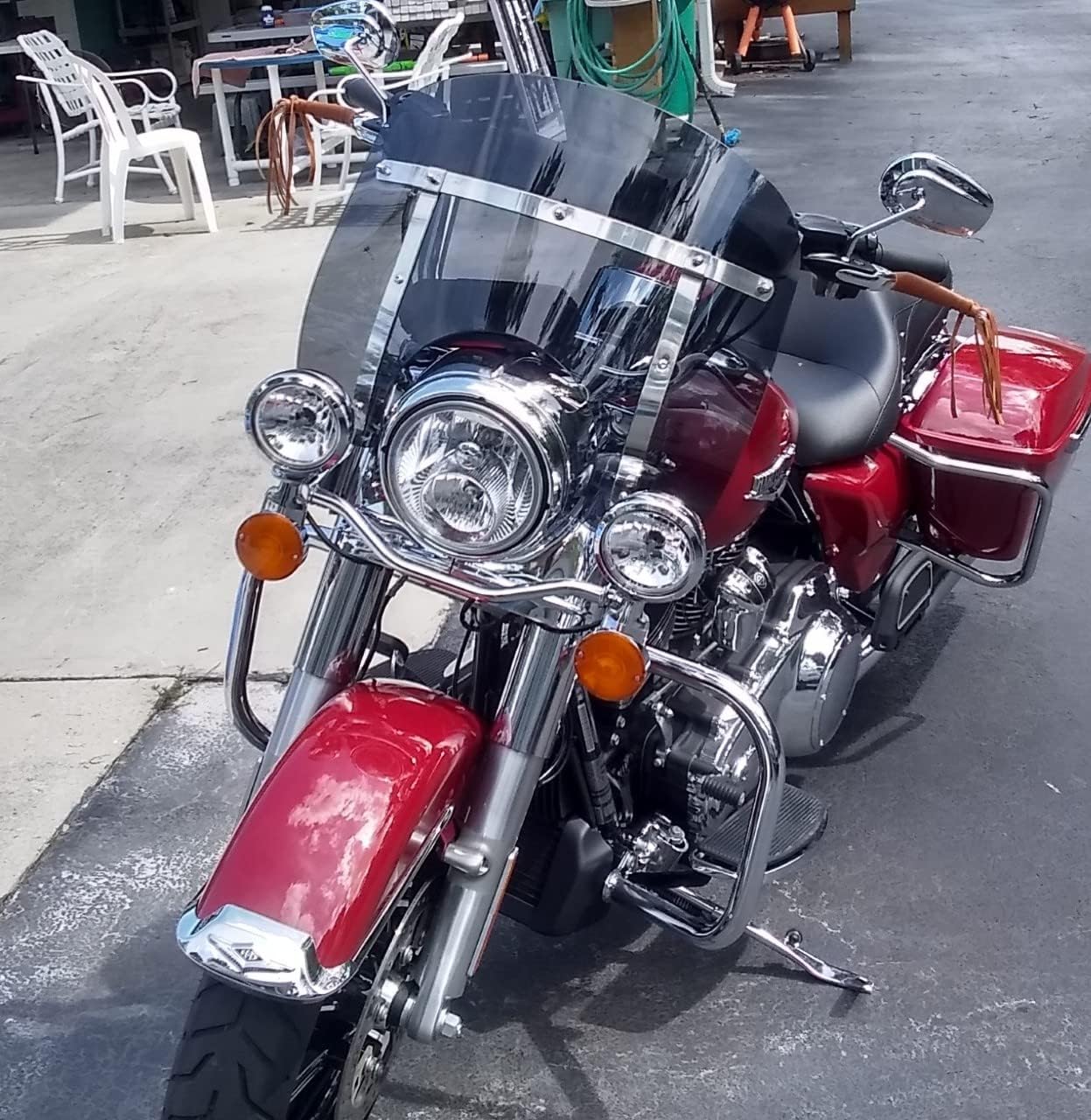 Amazon.com: Sled Shields 16.5" Light Tint Replacement Windshield ...