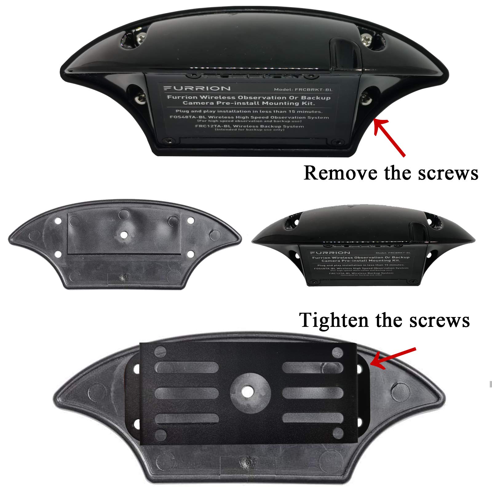 Snapklik.com : DOUXURY Backup Camera Bracket Adapter Compatible