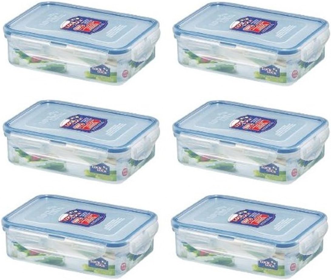 Lock & Lock HPL815 Multifunktionsbox 6 x 550ml : Amazon.de: Küche ...