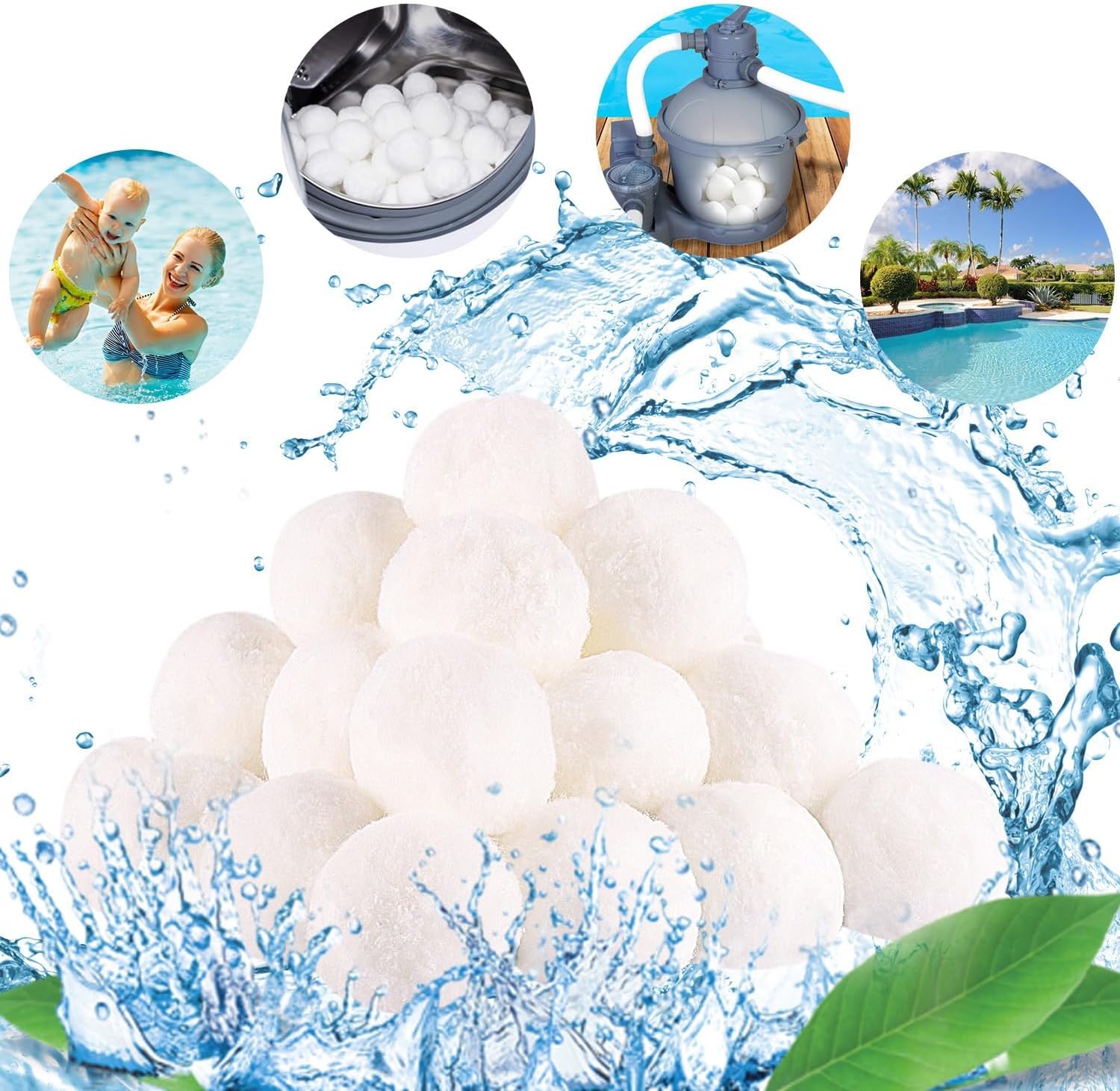 Amazon.com : B'More Brands 4.4lbs Pool Filter Ball for Sand Filter Pump ...