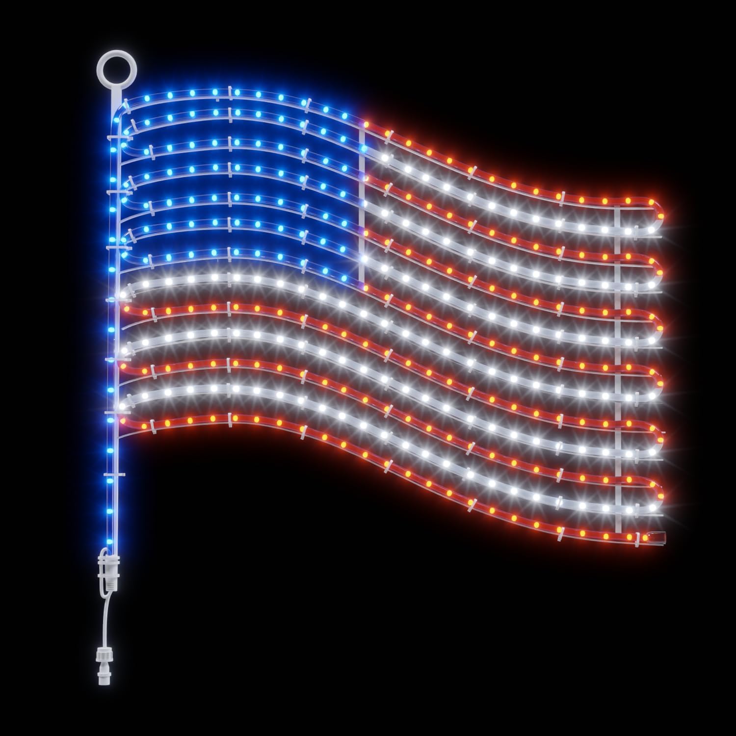 Amazon.com : beatineon LED American Flag Lights - 24"x21.65" Large ...
