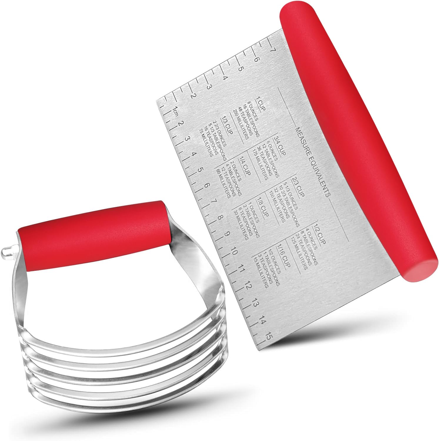 Amazon.com: ALLTOP Pastry Blender & Bench Scraper Set - Premium Kitchen ...