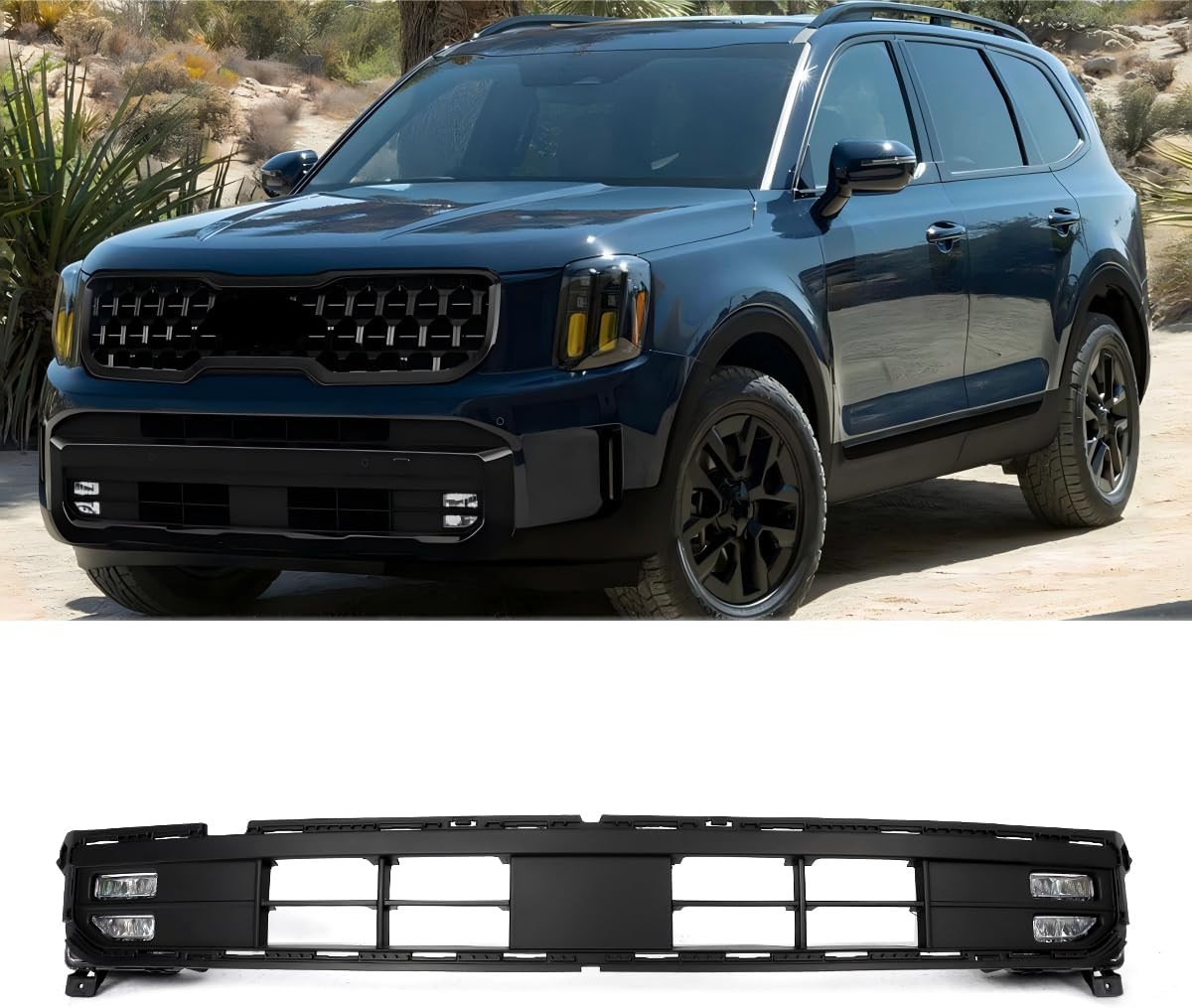 Amazon.com: SHENGXUAN Front Lower Bumper Grille Grill Assembly W/LED ...