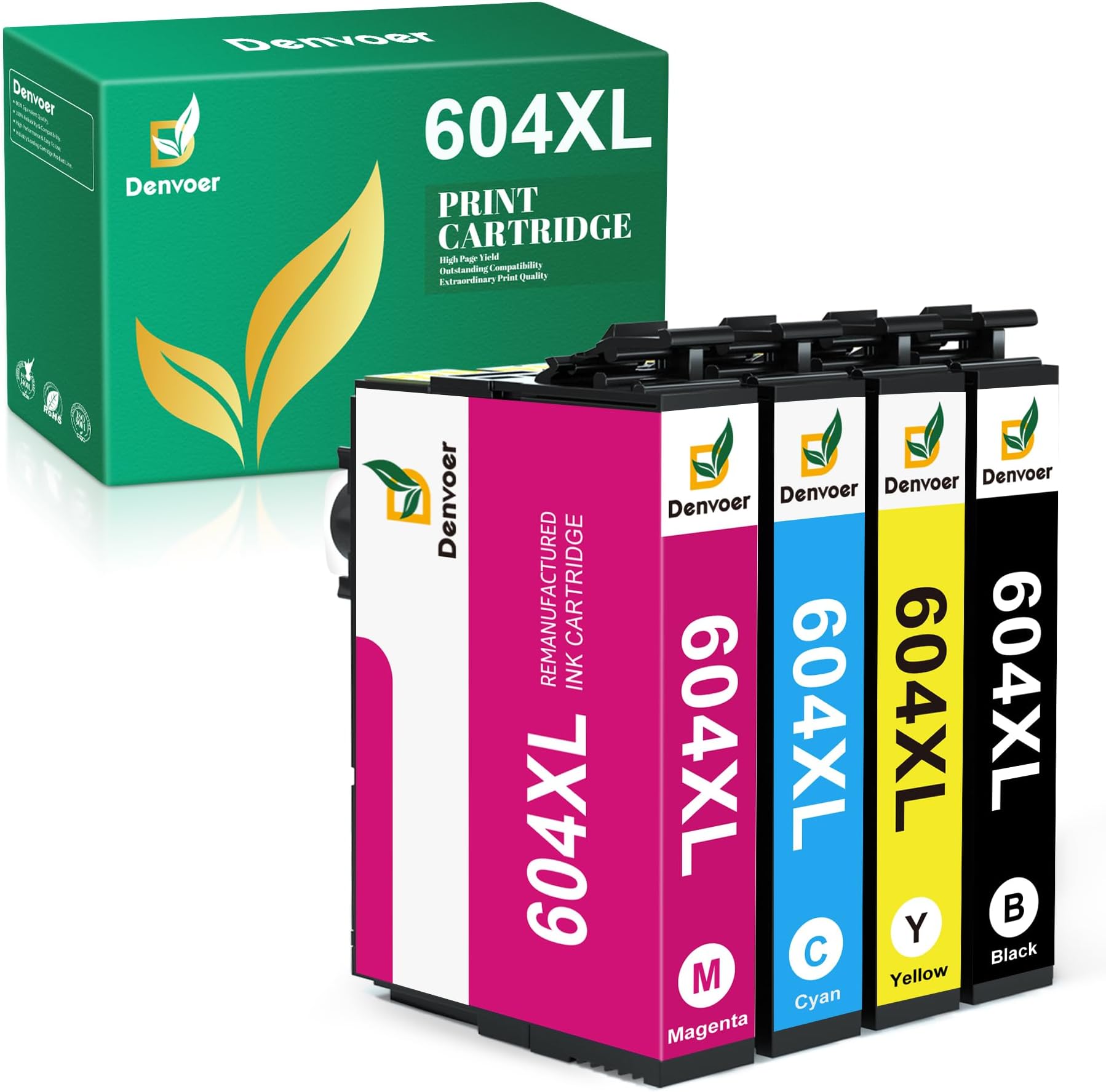 Denvoer 604XL Cartouches Compatible avec Epson 604 Cartouches Multipack ...