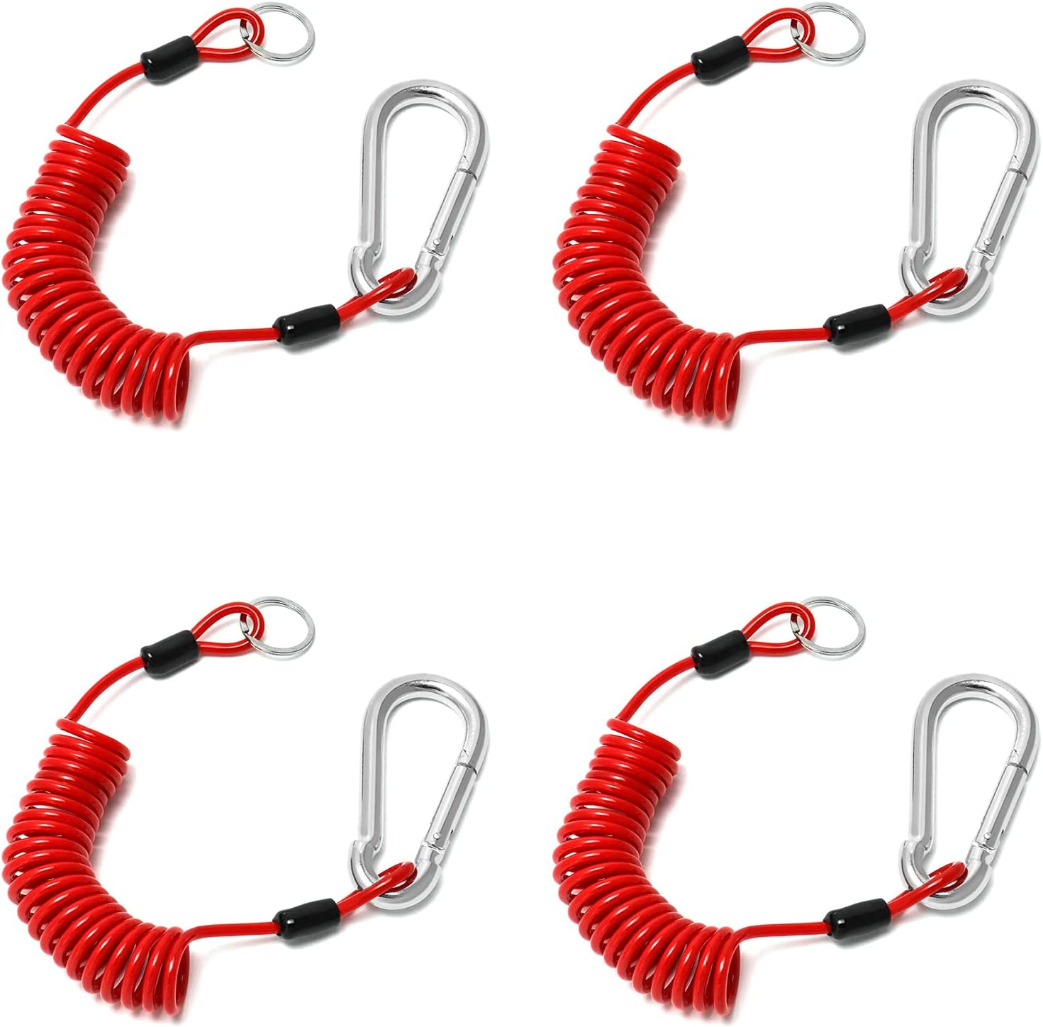 Amazon.com: QWORK Breakaway Trailer Cable, 2 Pack 4 Ft Trailer Brake ...