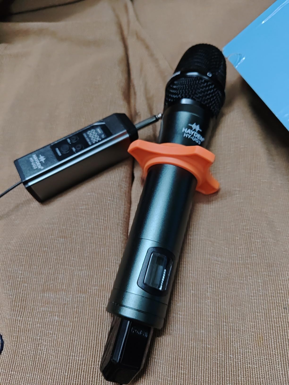 hayden HY-UG3 50 Channels UHF Wireless Karaoke Microphone System: Elevate Your Performance (Grey ...