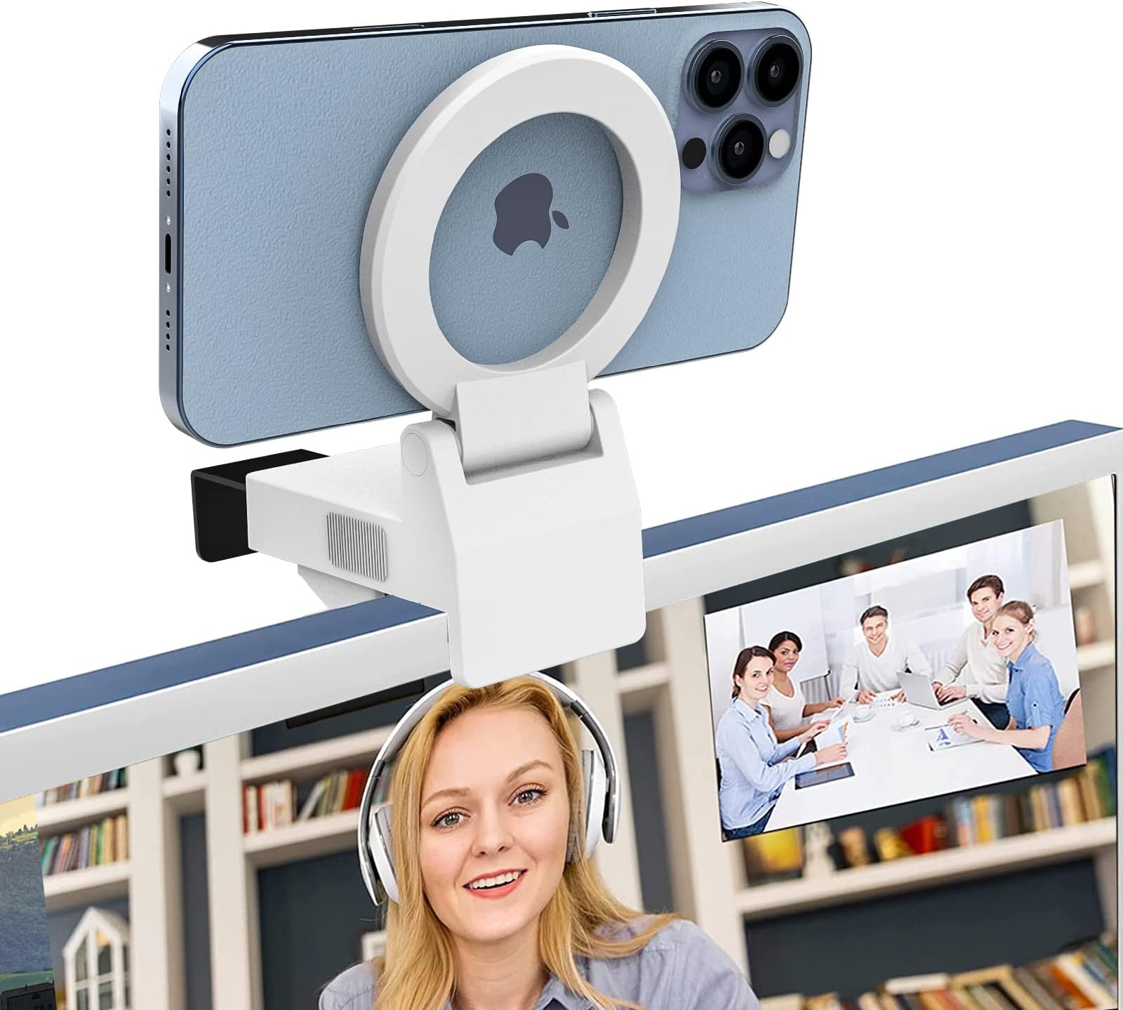 Capstone Continuity Camera Mount for Desktop Monitors with a Flat Back ...