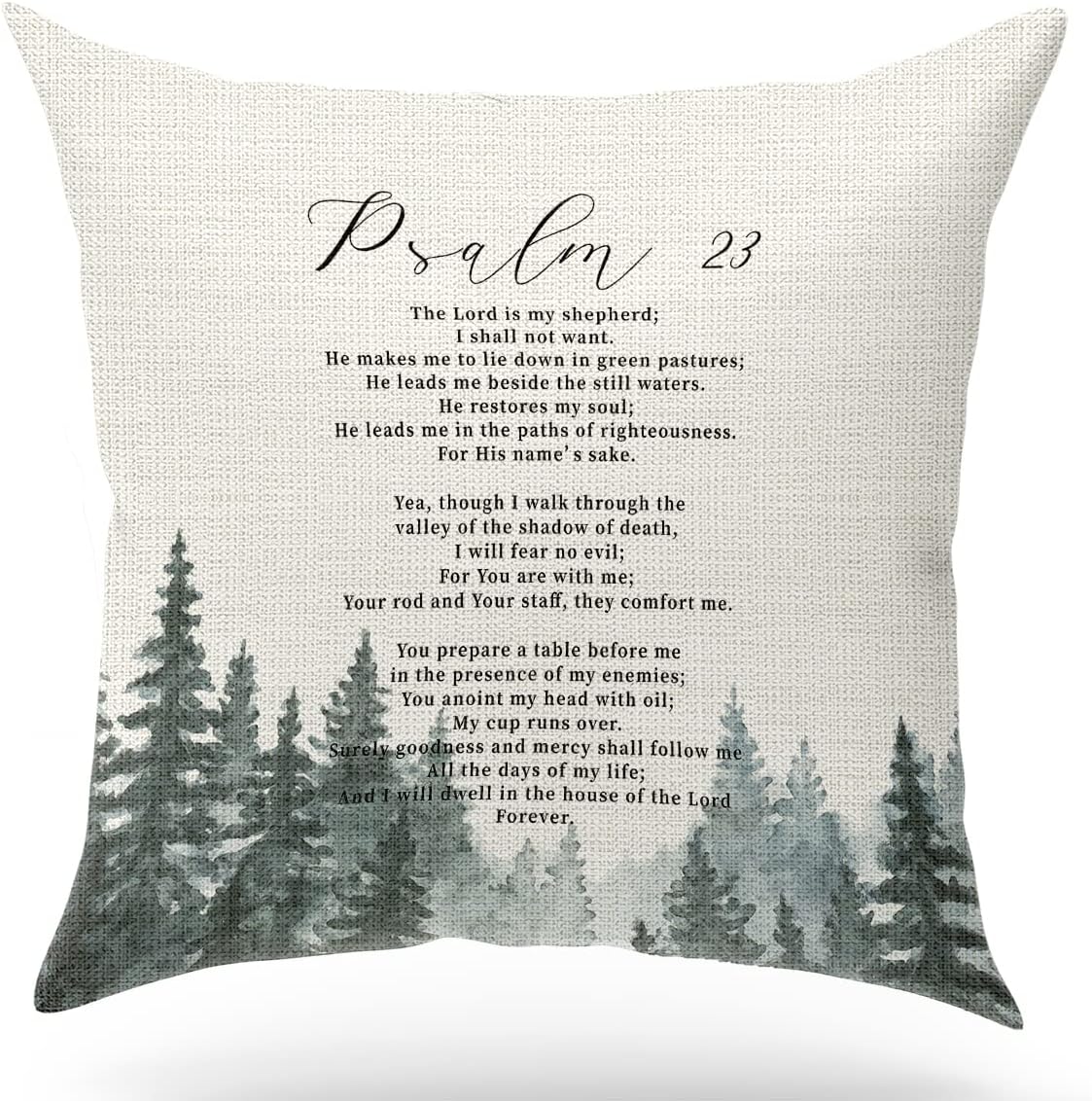 Amazon.com: KongMoTree Bible Verse Throw Pillow Cover, Blessing Gift ...