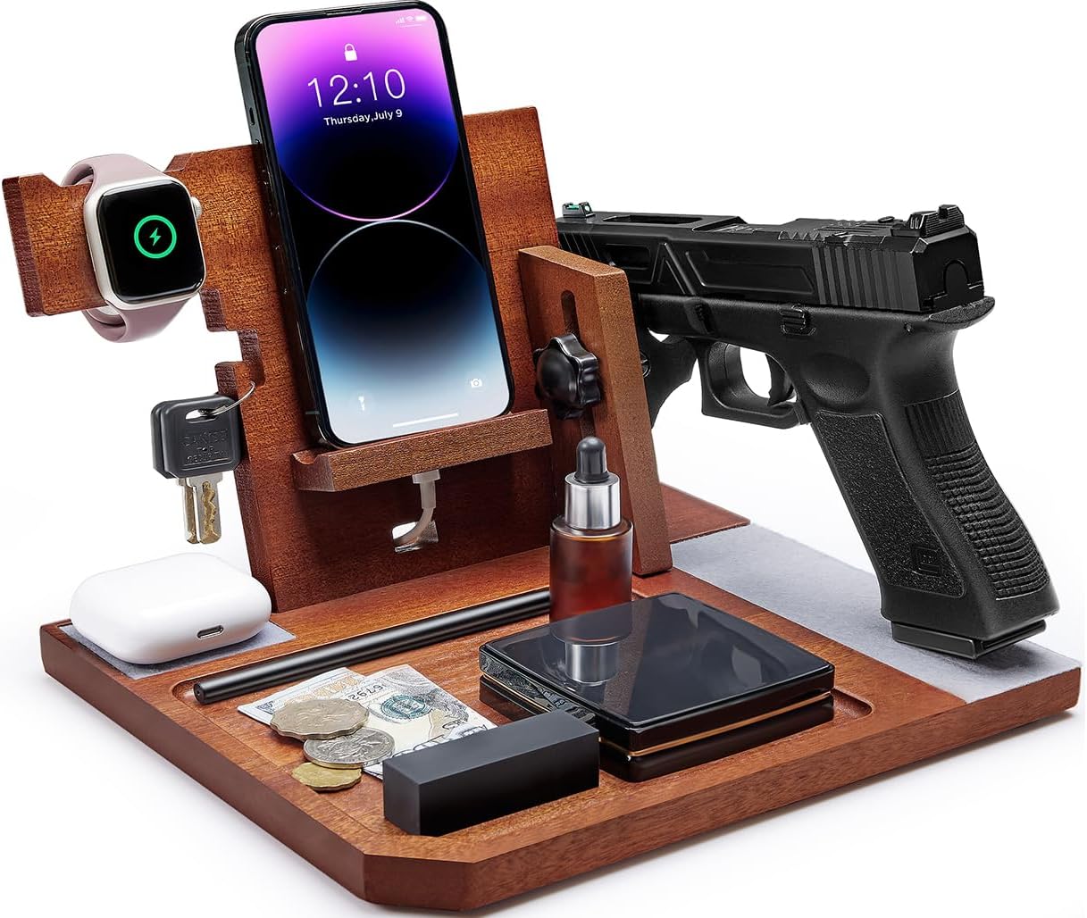Amazon.com: OneTigris Nightstand Gun Organizer, Gifts for Men Women ...