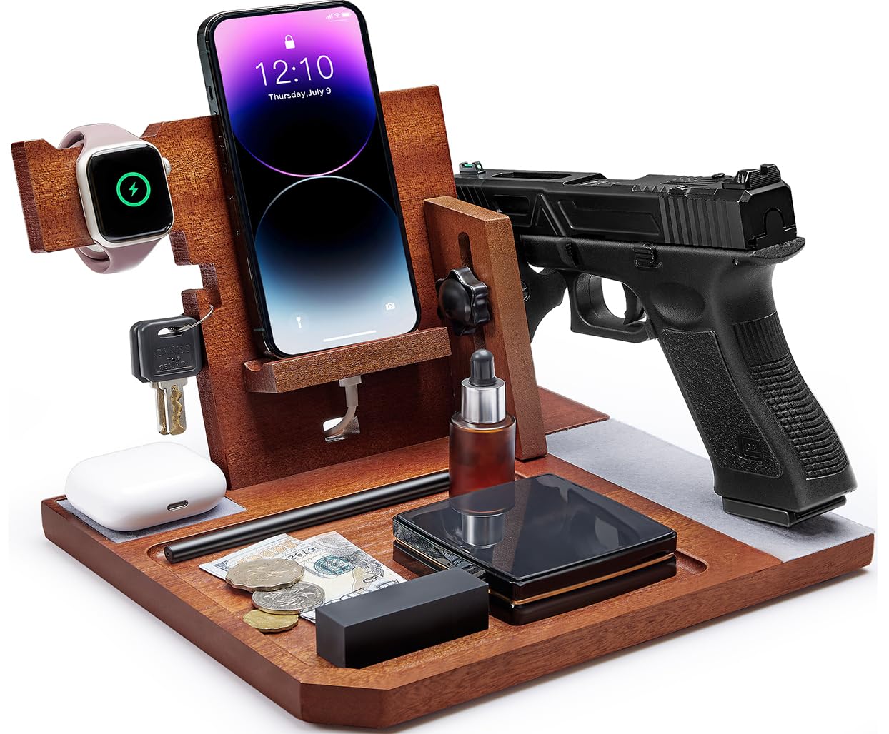 Snapklik.com : OneTigris Nightstand Gun Organizer, Gifts For Men Women ...