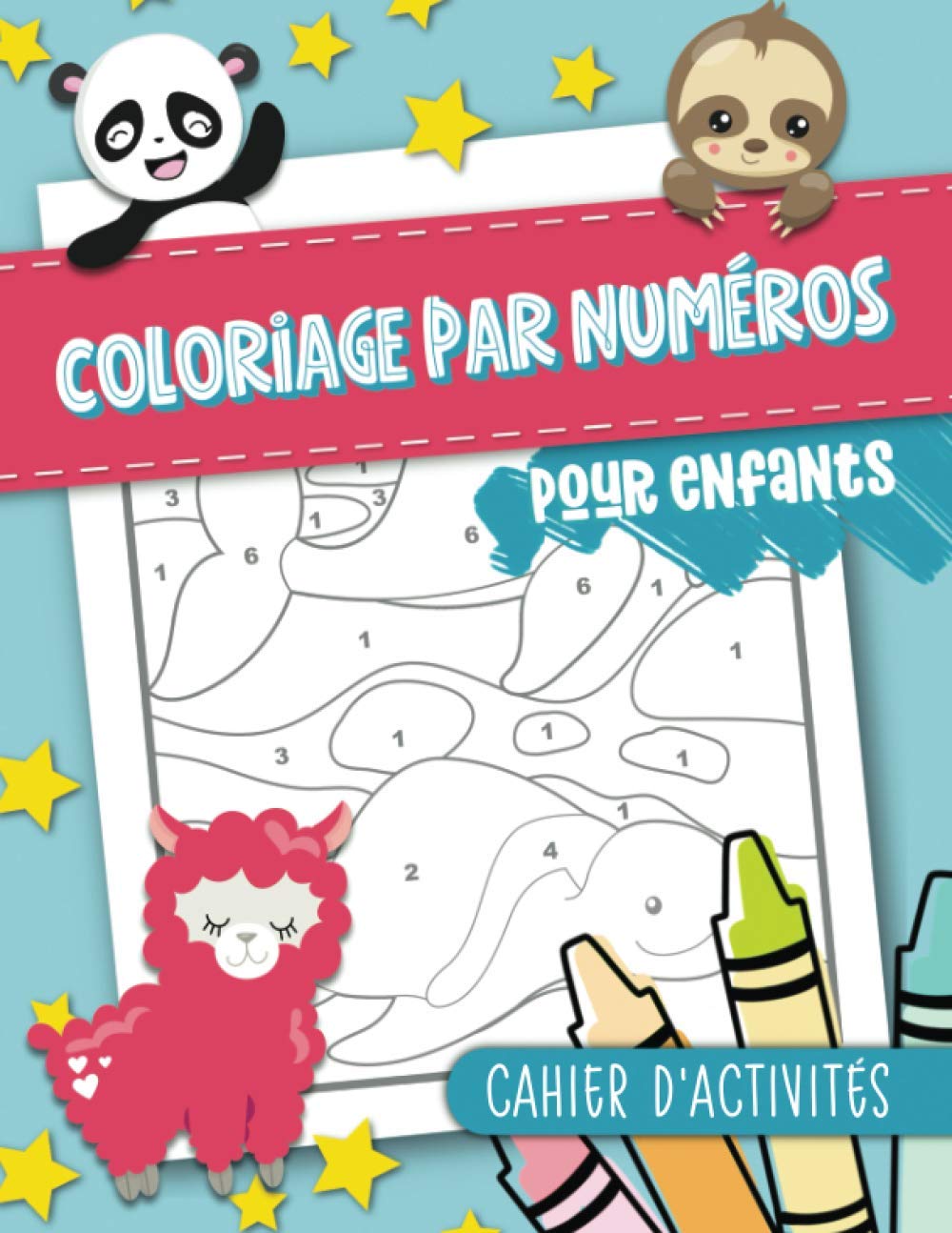 Buy Coloriage par numéros pour enfants : Cahier d'activités: 50 pages à ...