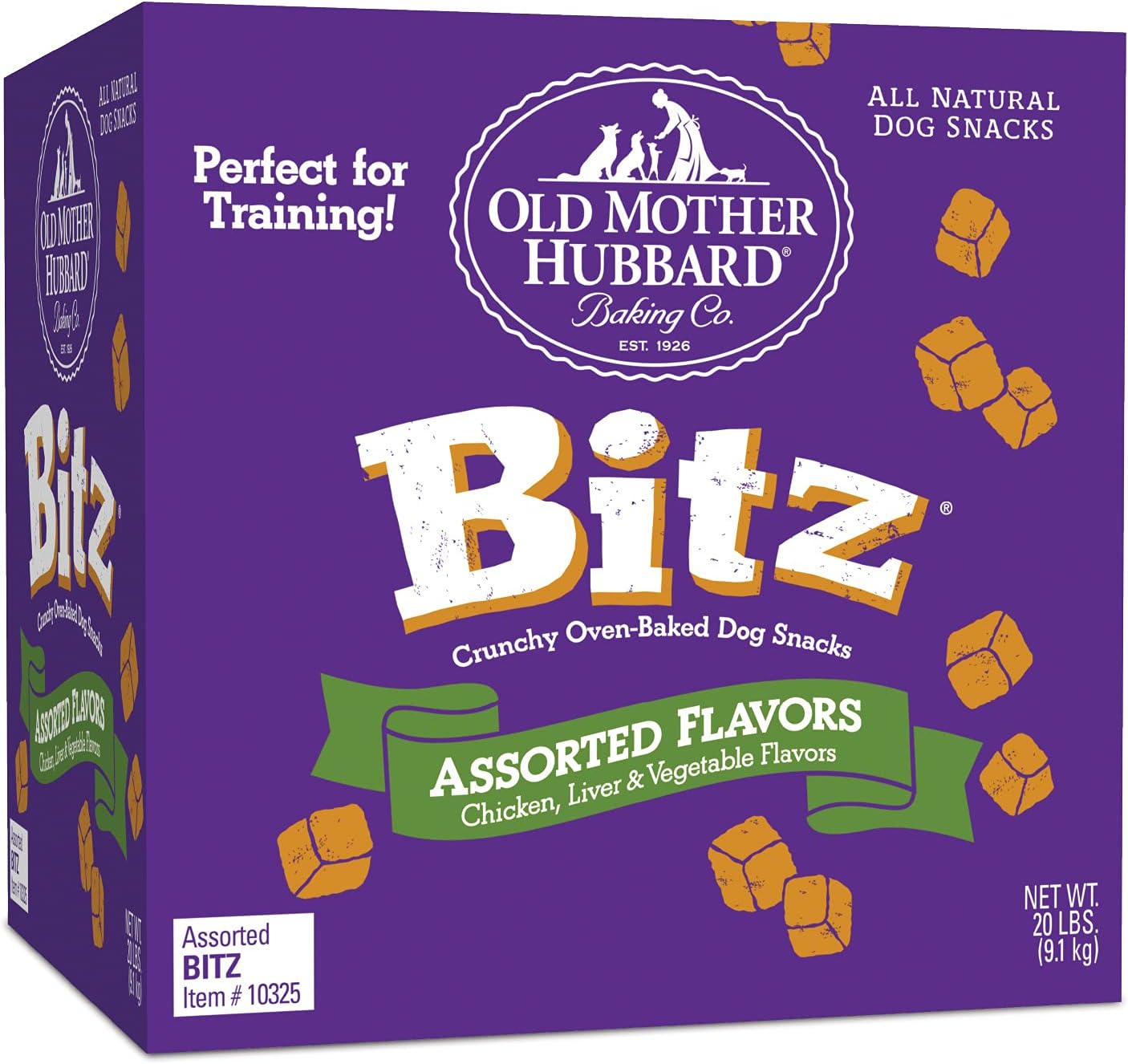 Amazon.com : Old Mother Hubbard Bitz Natural Crunchy Dog Training ...