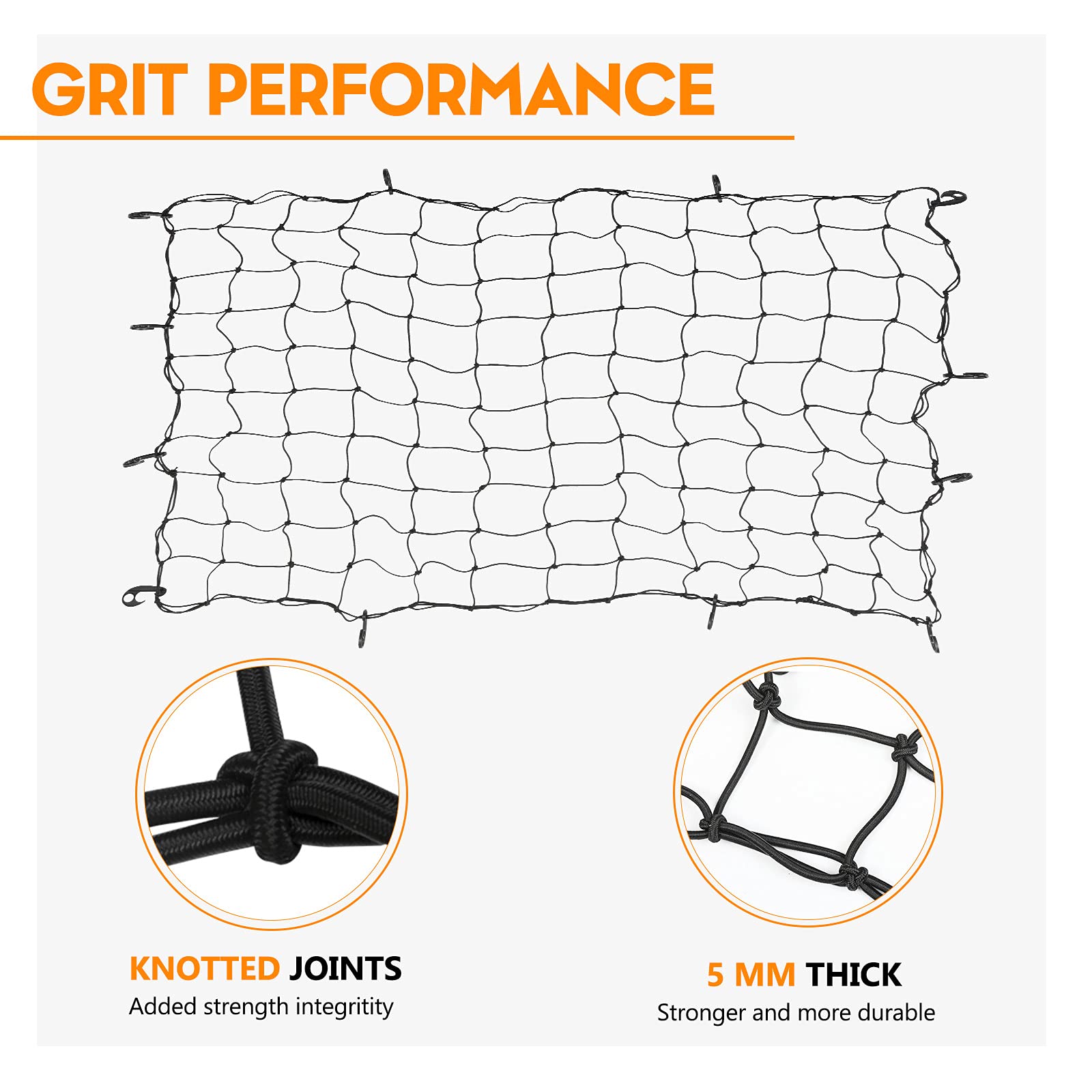 Snapklik.com : 6 X 5 Heavy Duty Bungee Cargo Net Stretches To 12 X 10 ...