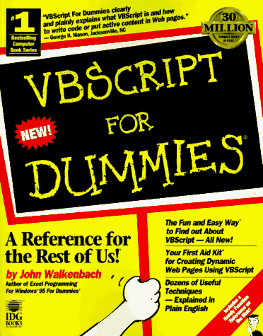 Vbscript for Dummies: 9780764500305: Computer Science Books @ Amazon.com