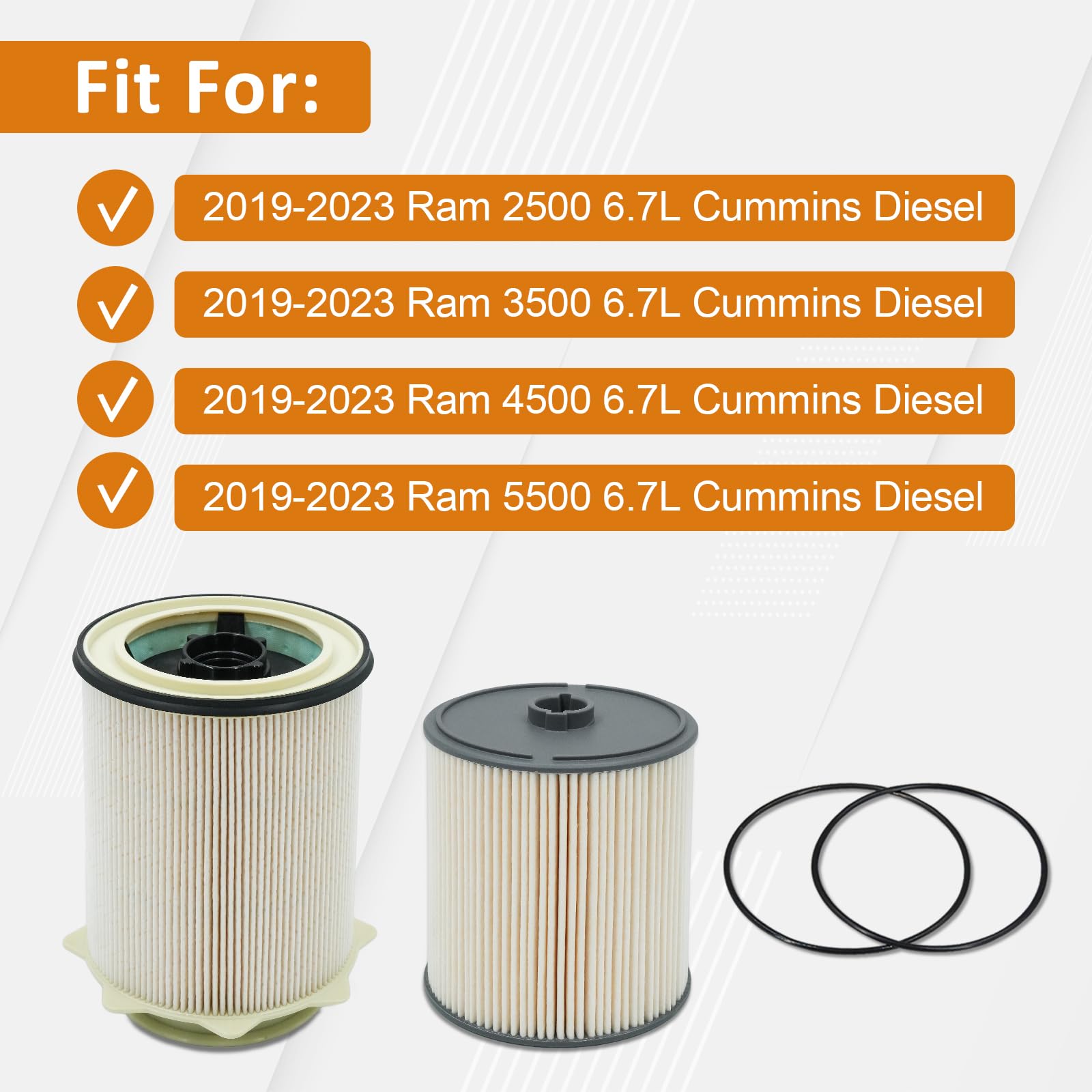Snapklik.com : Marsram Fuel Filter Upgrade For 2020-2023 Ram 2500 3500 ...