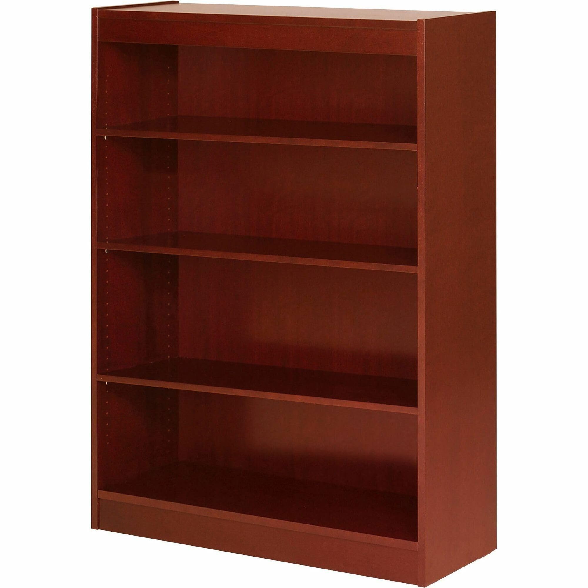 Amazon.com: Lorell 4-Shelf Panel Cherry Bookcase, 36" x 12" x 48 ...