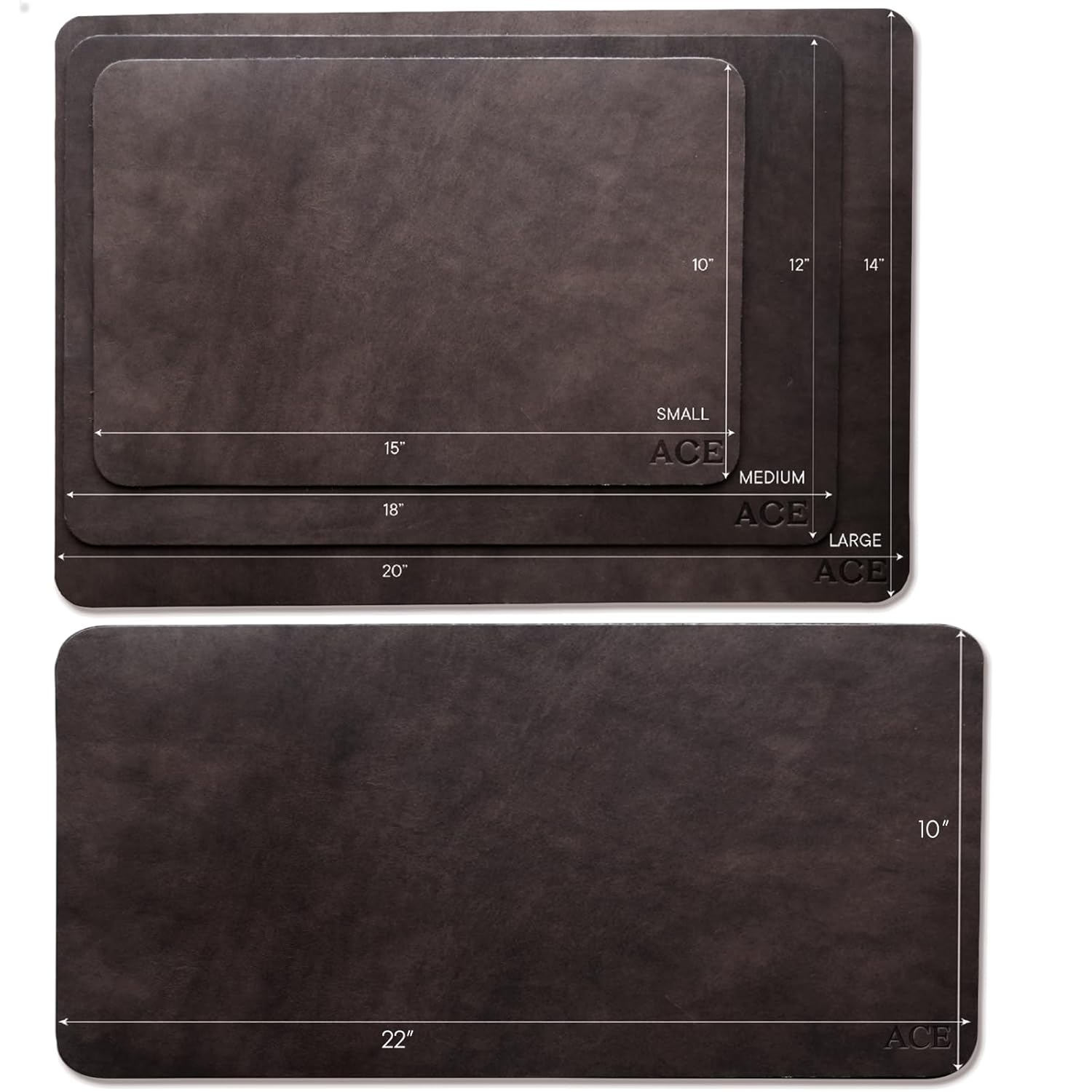 Amazon.com: Personalized Leather Desk Pad. Monogrammed Desk Mat ...