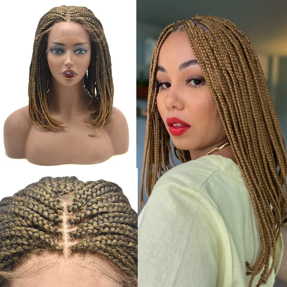 Amazon.com : RESHE Box Braid Wigs For Black Women Soft HD Lace Front ...