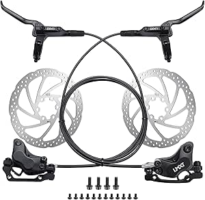 Amazon.com: TOBWOLF Upgrade Four-Piston MTB Disc Brake Set, Hydraulic ...