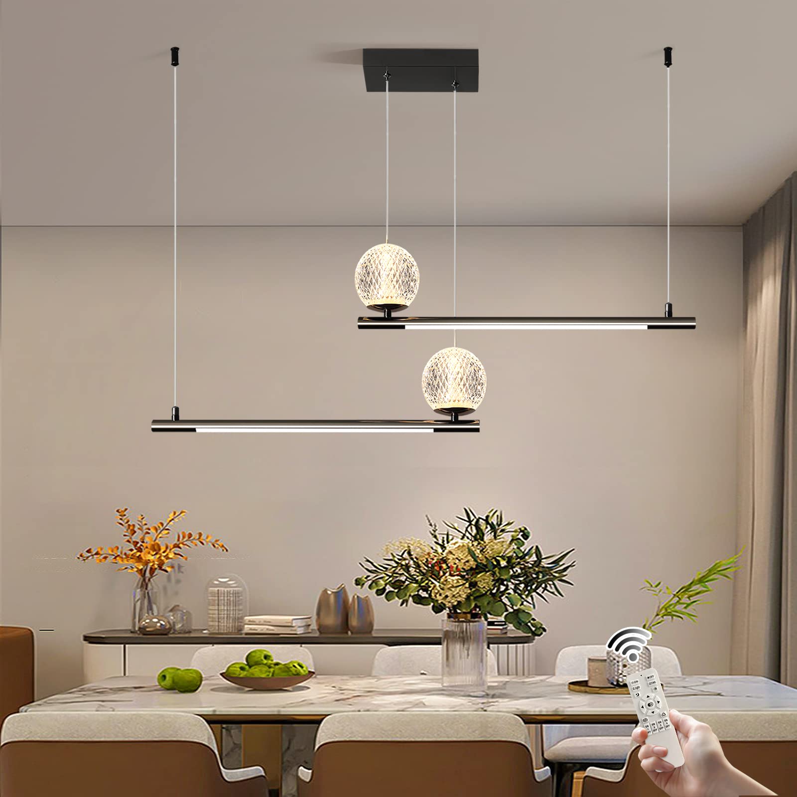 Ganed Modern Pendant Light,41W Dimmable LED Chandelier,Chandelier ...