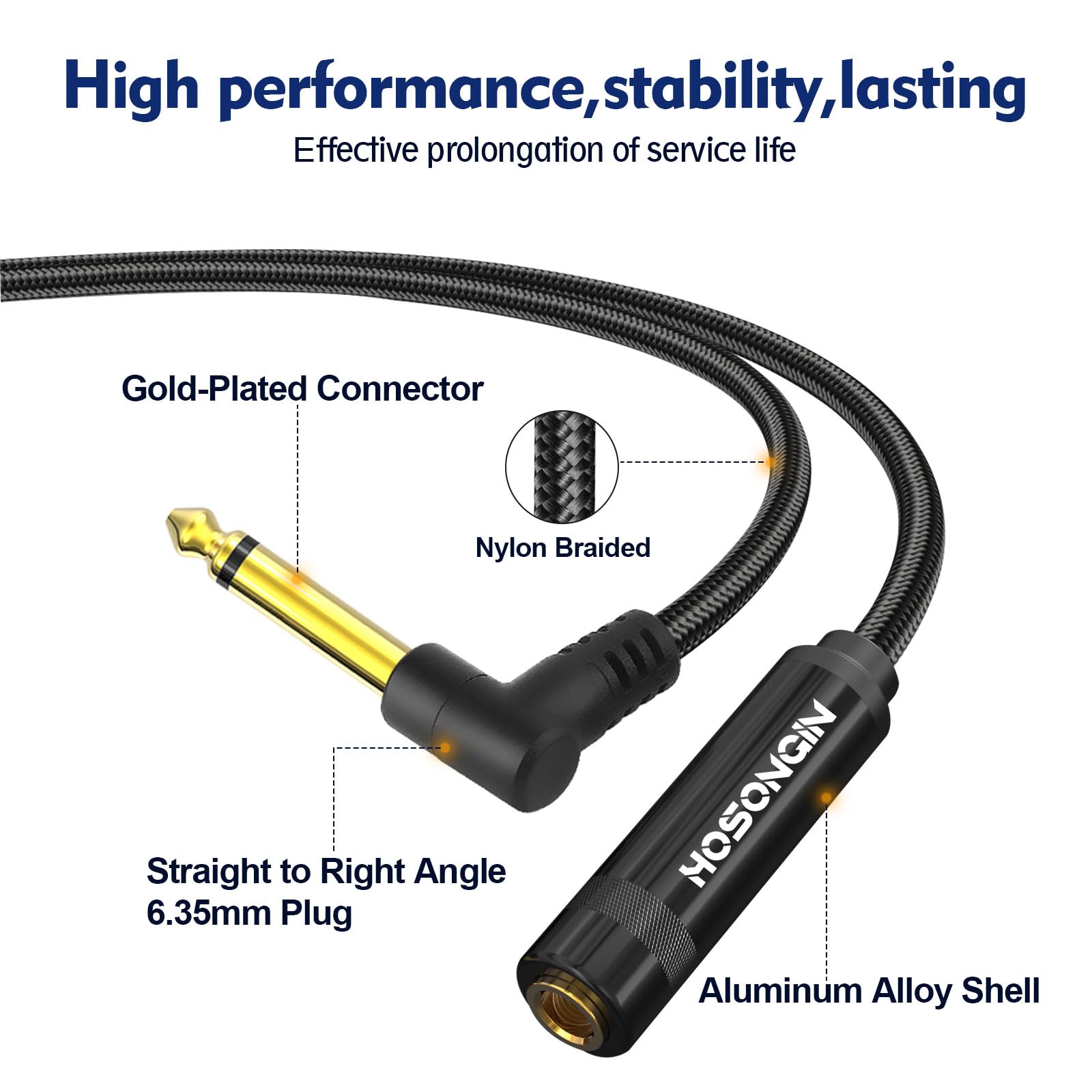 Snapklik.com : HOSONGIN Premium 1/4" Right Angle TS Male To TS Female ...