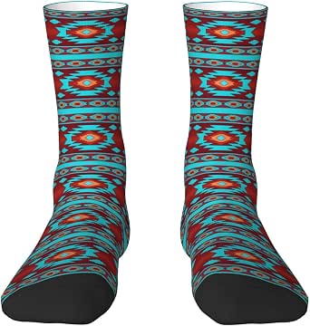 Amazon.com: MANQINF Native American Indian Crew Socks,Fun Novelty Thin ...