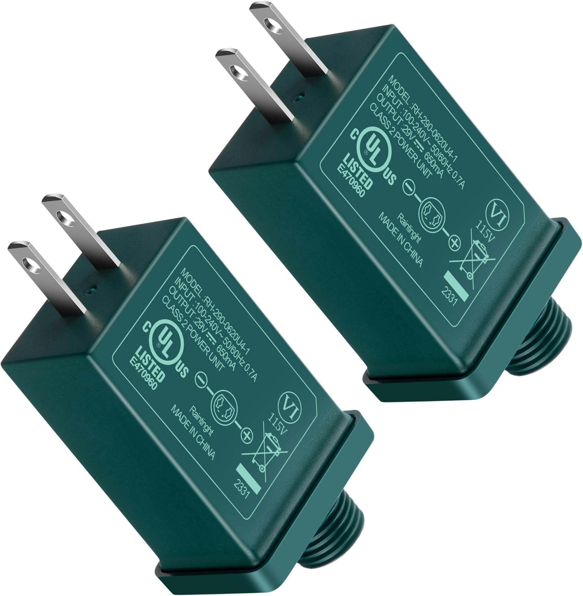 2 Pieces Class 2 Power Supply LED Transformer Replacement Outdoor Low ...