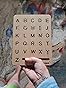 Amazon.com: Coogam Wooden Letters Practicing Board, Double-Sided ...