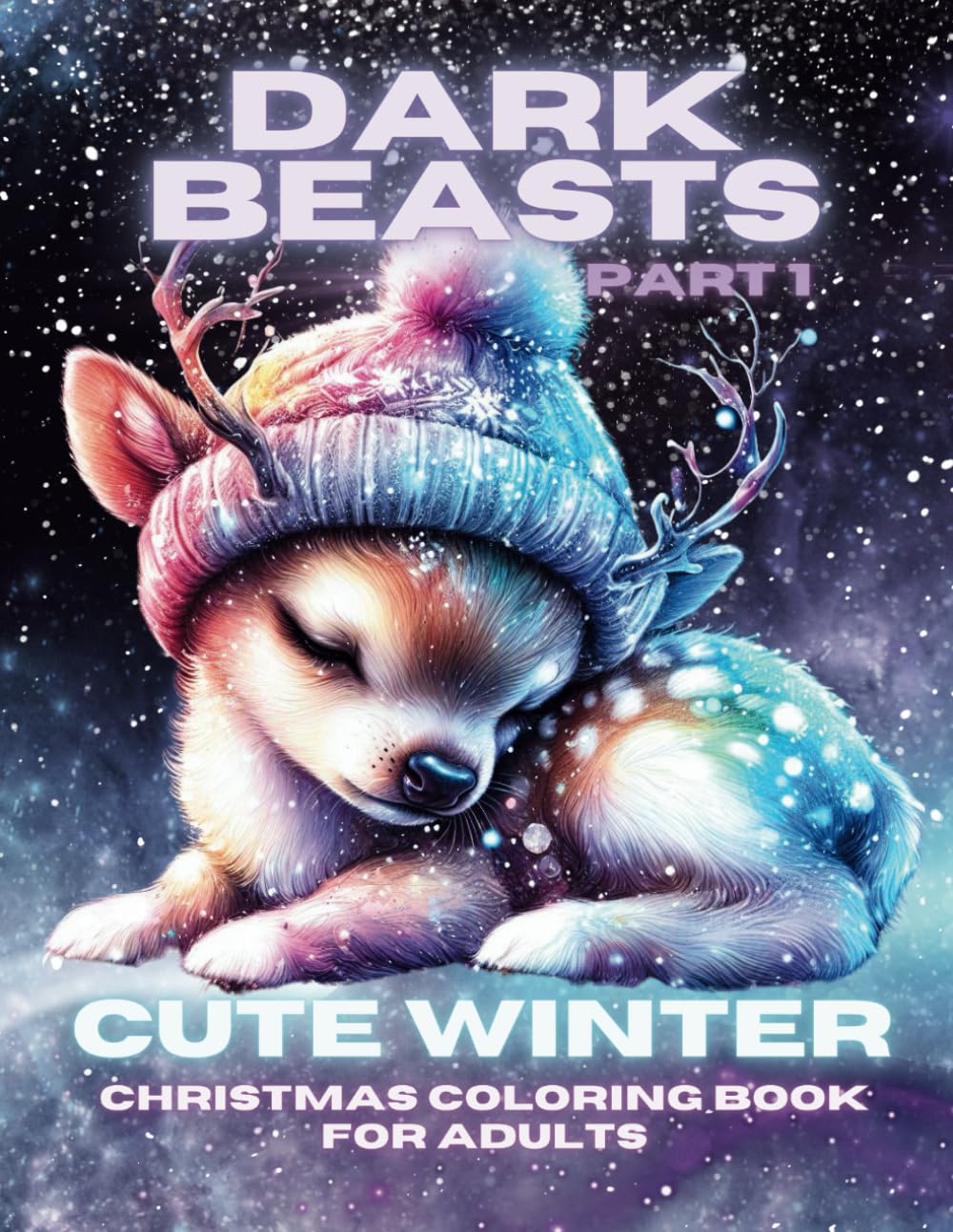 Amazon.com: Dark Beasts Cute Winter Part 1 Christmas Coloring Book for ...