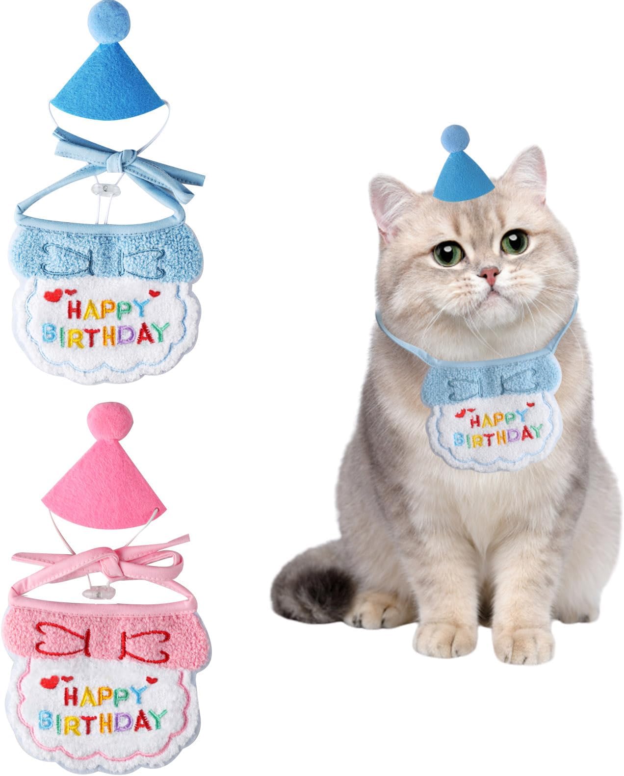 Cat Dog Princess Costumes Puppy Cat Birthday Bandana Scarf and Party ...