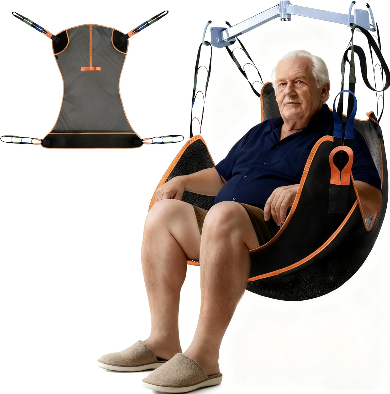 Amazon.com: MDSTOP Universal Full Body Patient Lift Sling, Transfer ...