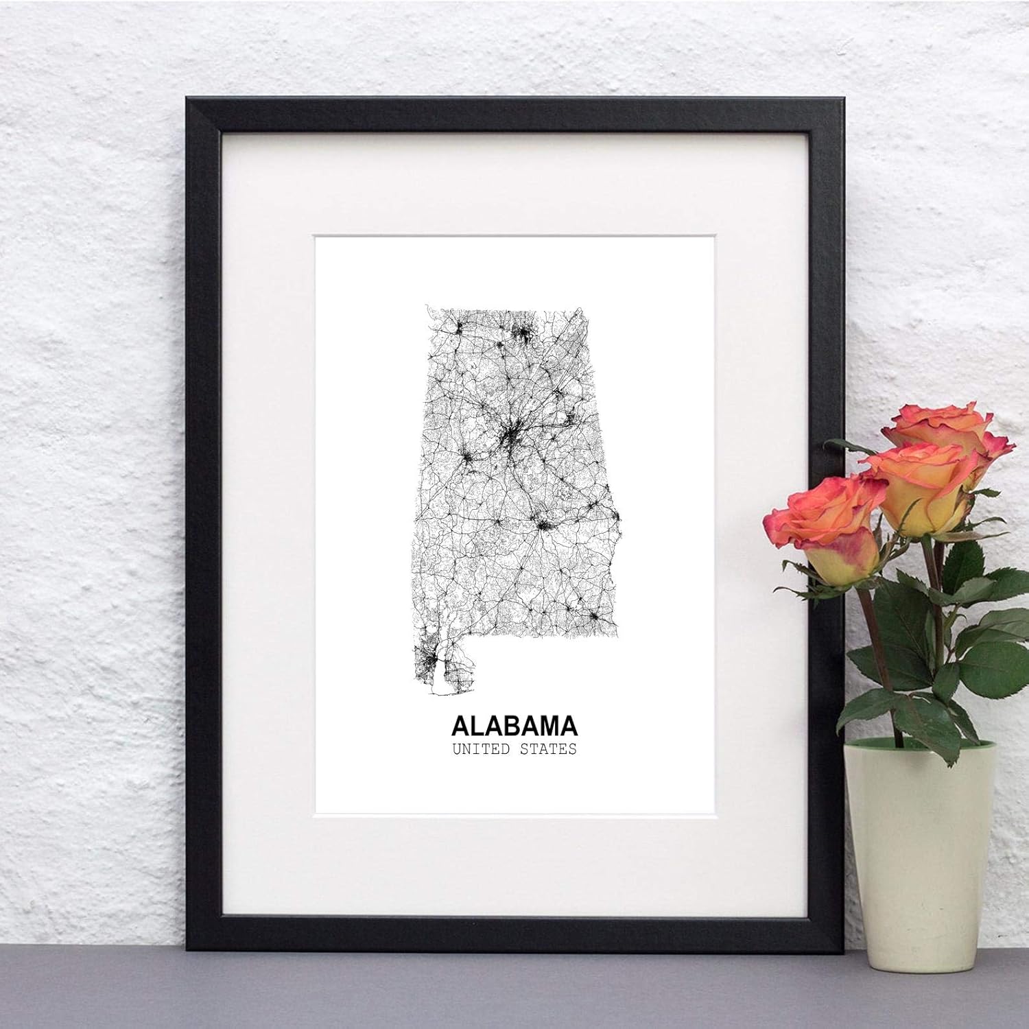 Eleville 8X10 Unframed Alabama United States Country View Abstract Road ...