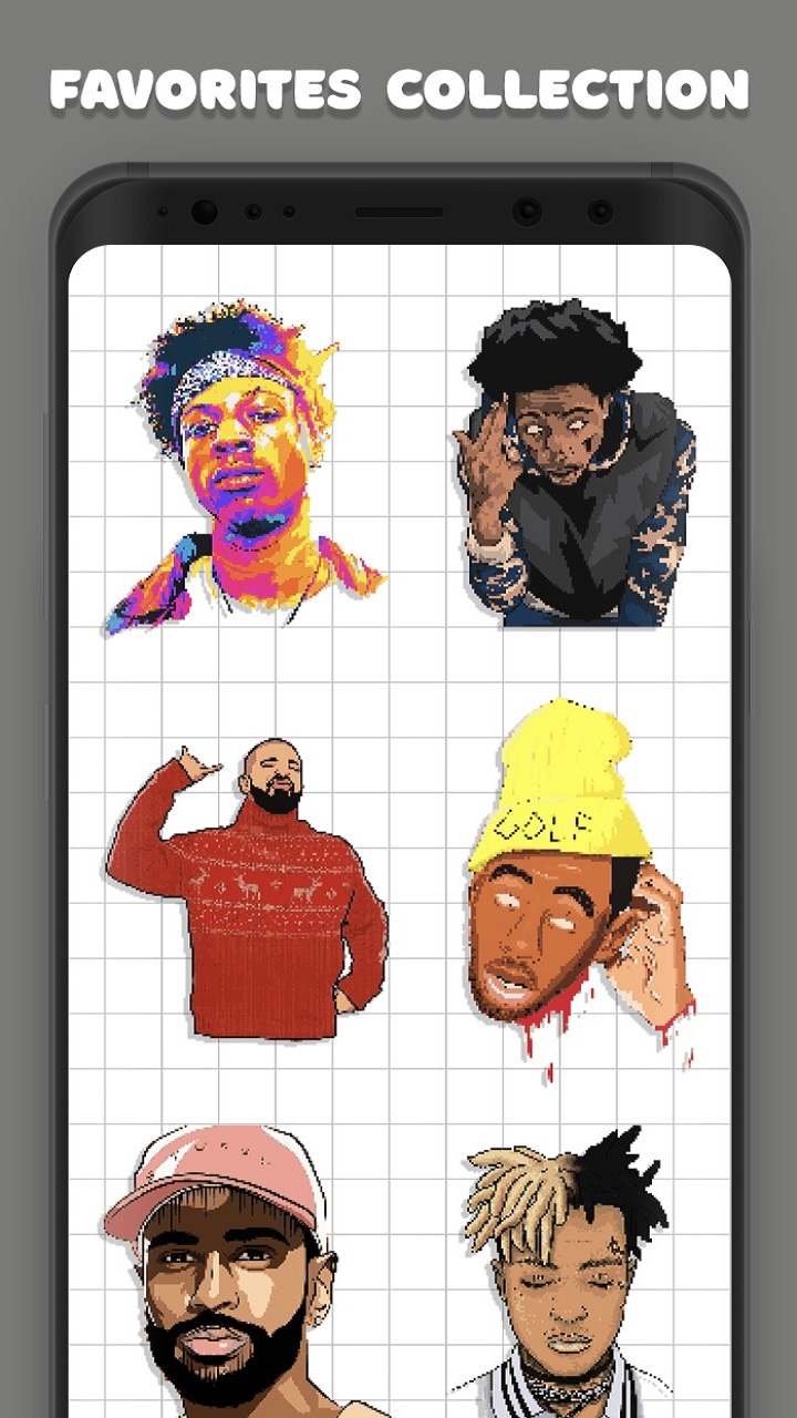 Hip Hop Pixel Coloring Book - Paint by Number - App on Amazon Appstore