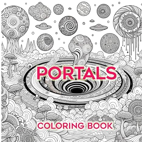 Amazon.com: Surreal Portals adult coloring book. Enjoy coloring 50 ...
