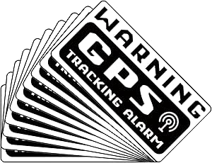 Amazon.com - 10Anti Theft GPS Tracker, Decal Warning, 4.72 Inch x 2.36 ...