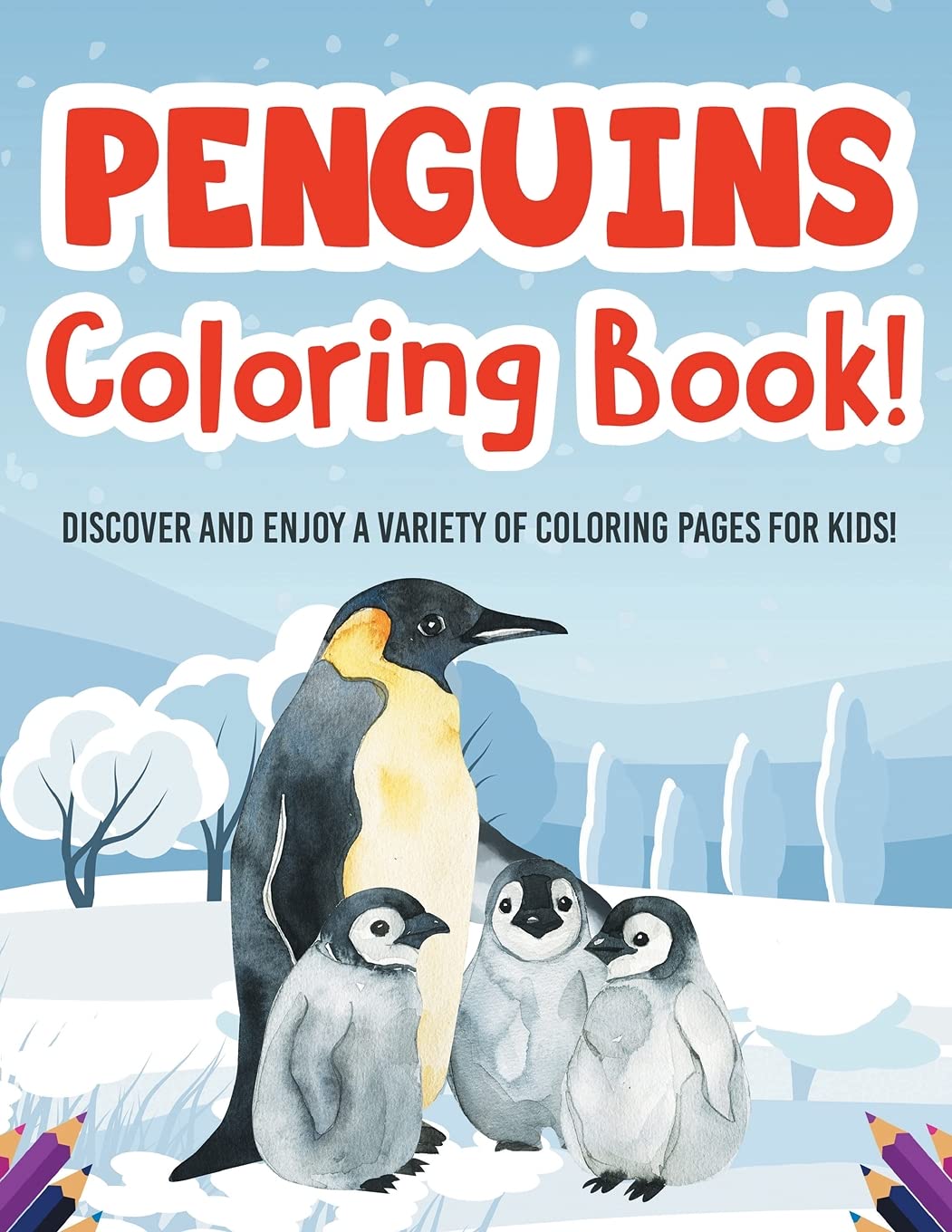 Buy Penguins Coloring Book! Discover And Enjoy A Variety Of Coloring ...