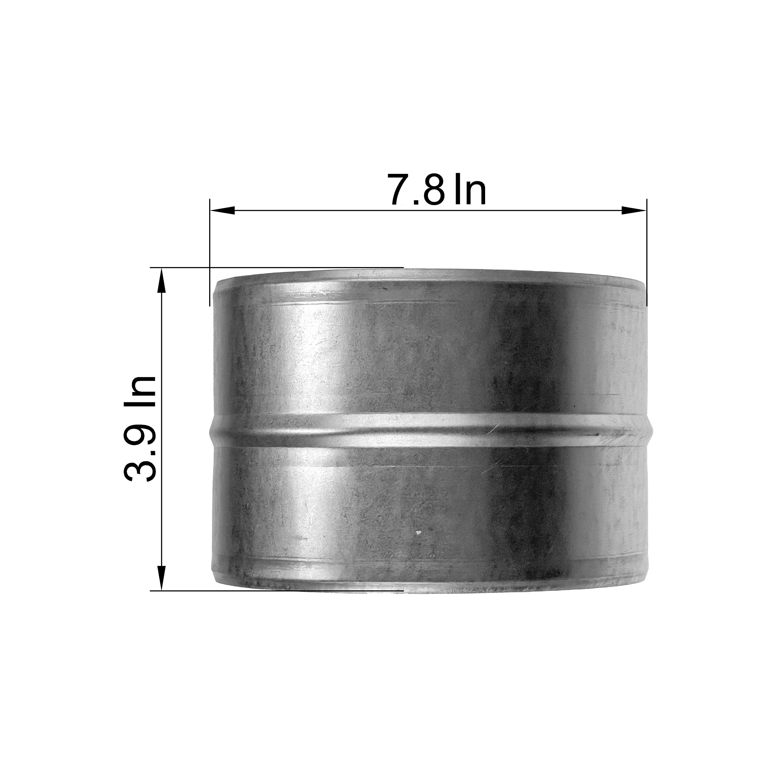 Snapklik.com : 8 Inch Galvanized Steel Duct Connector - Round ...