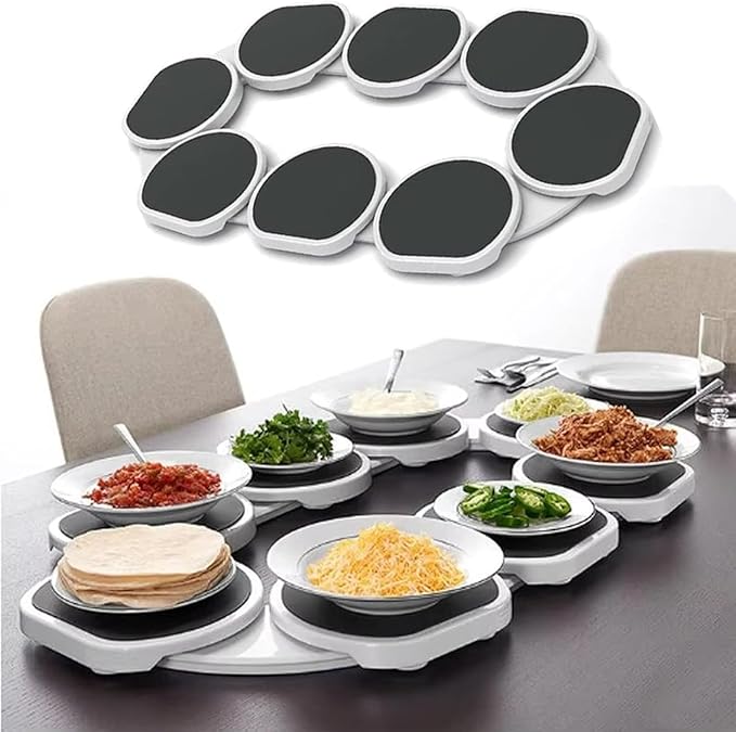 Lazy Susan Turntable for Dining Table, 360° Rotating Food Serving ...