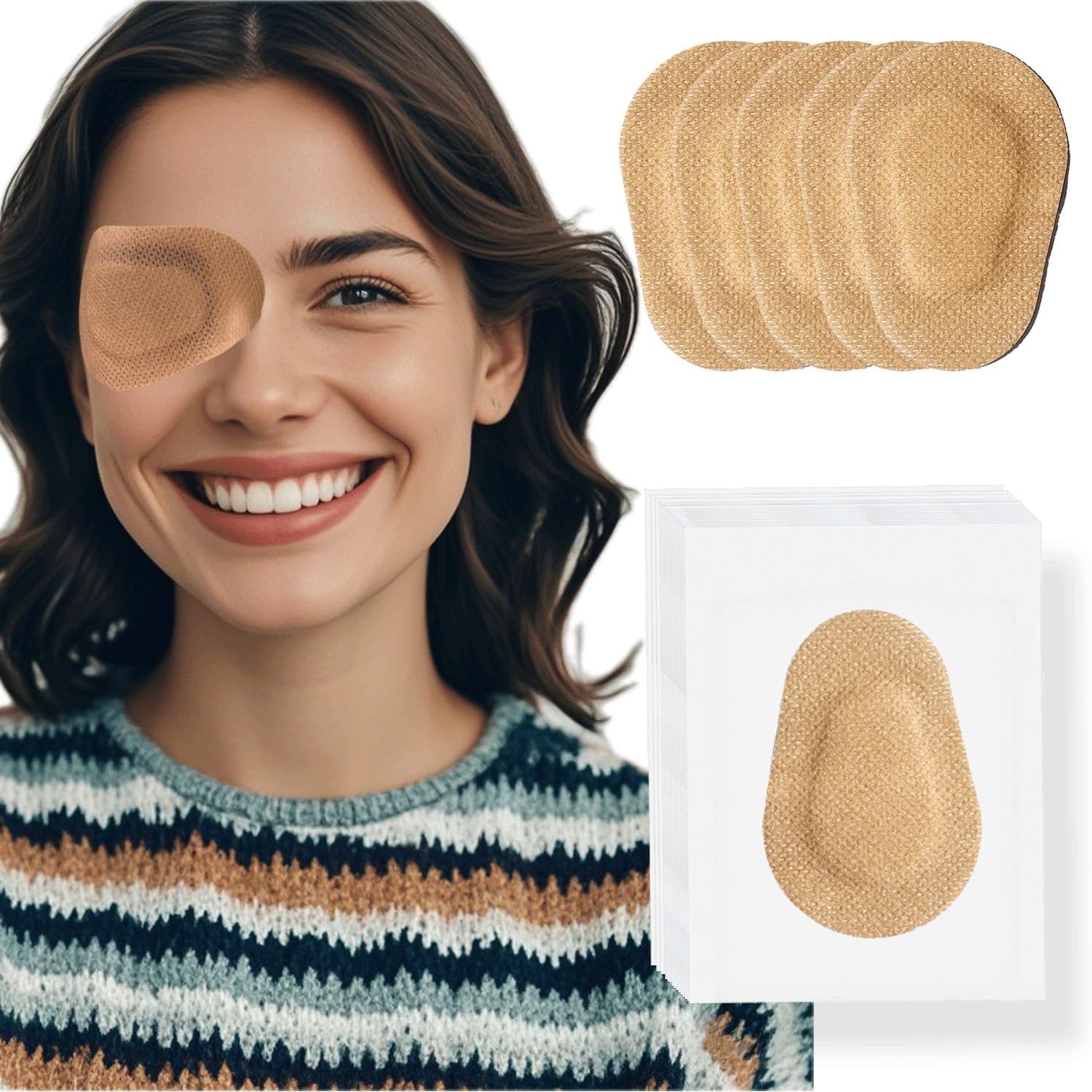 20 Pcs Adhesive Eye Patches For Adults Medical Eye Patch | Desertcart INDIA