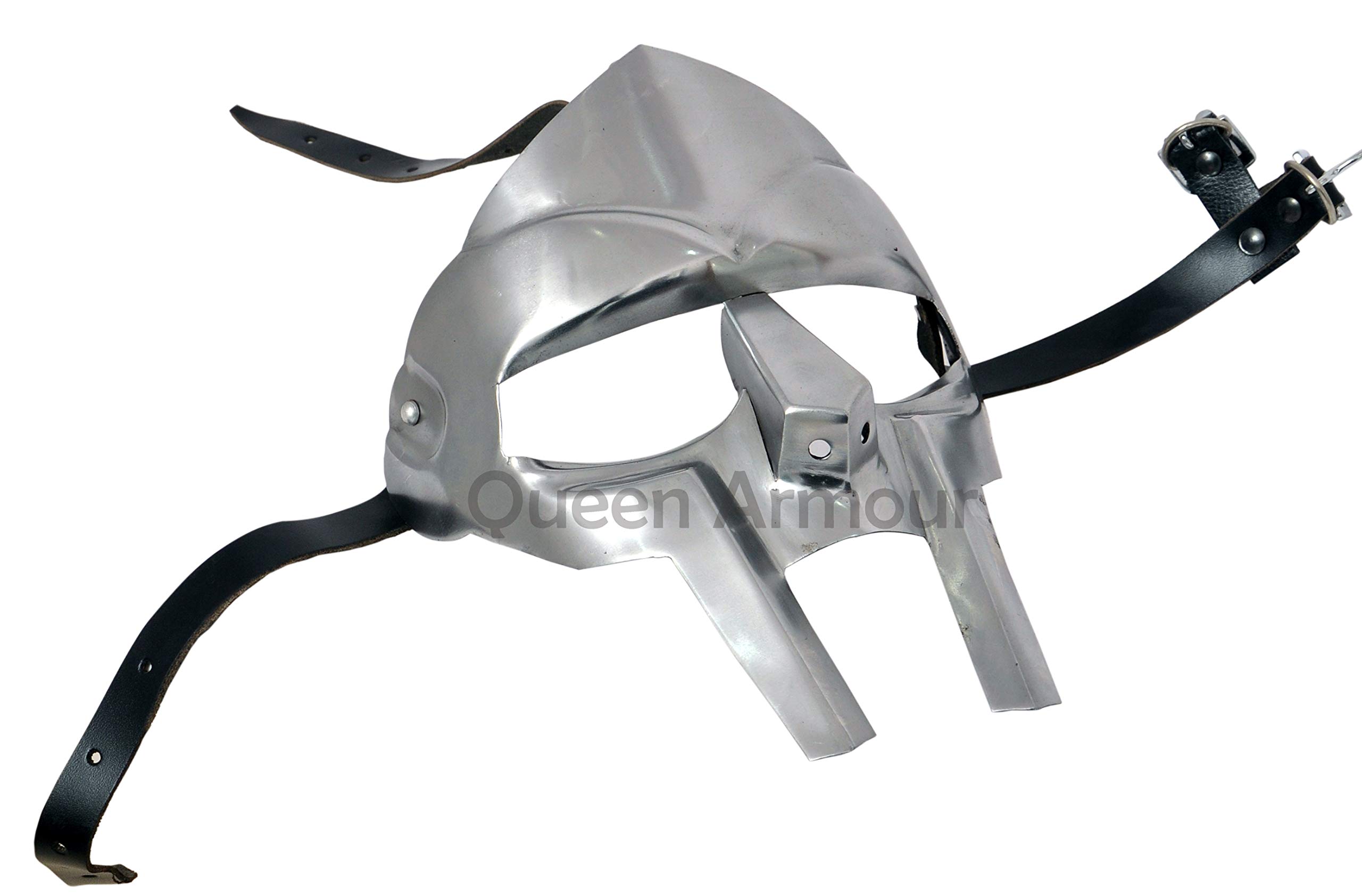 Steel Roman Gladiator Helmet Face Mask MF Doom Medeeval Re-Enactment ...